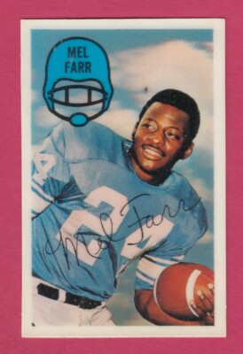 1970 Kelloggs # 22 Mel Farr - Detroit Lions -- Box 708-301 | eBay