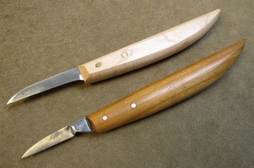 VINTAGE R MURPHY USA & SOLINGEN GERMANY CHIP CARVING WOOD WITTLING ...