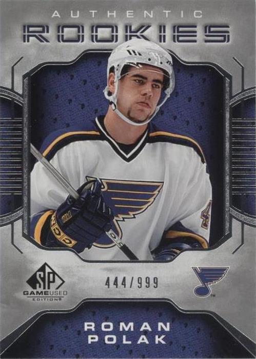2006-07 SP Game Used Edition - Authentic Rookies Roman Polak #153 /999 ...