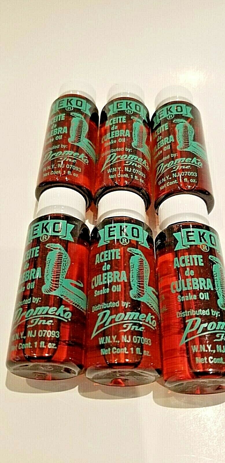 6 ACEITE DE CULEBRA EKO 1 OZ / 6 SNAKE OIL EKO 1 oz | eBay