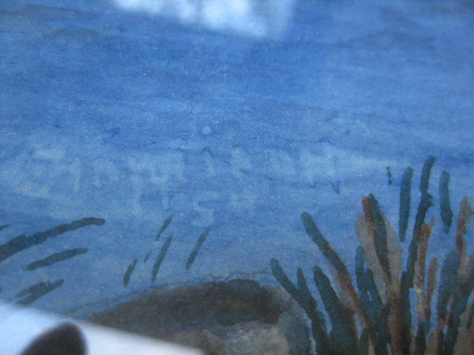 THIRLMERE CUMBRIA RAVENS CRAG Harrison Original watercolour painting ...