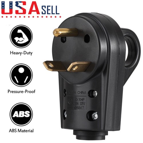 30 Amp RV Plug Replacement Male Plug End Camper Power Adapter 30A | eBay