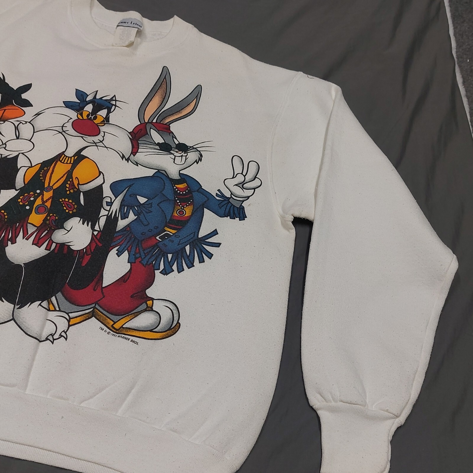VTG 1993 Looney Tunes Jerry Leigh Crewneck Sweatshirt… - Gem