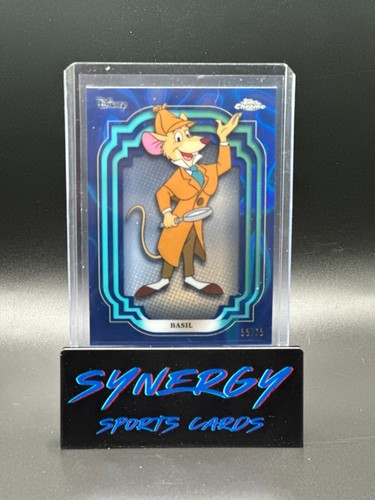 2024 Disney Chrome BASIL Blue Lava Refractor /75 SP The Great Mouse ...