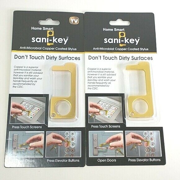 Home Smart Sani-Key Lot No Touch Copper Coated Stylus Anti-Microbial ...