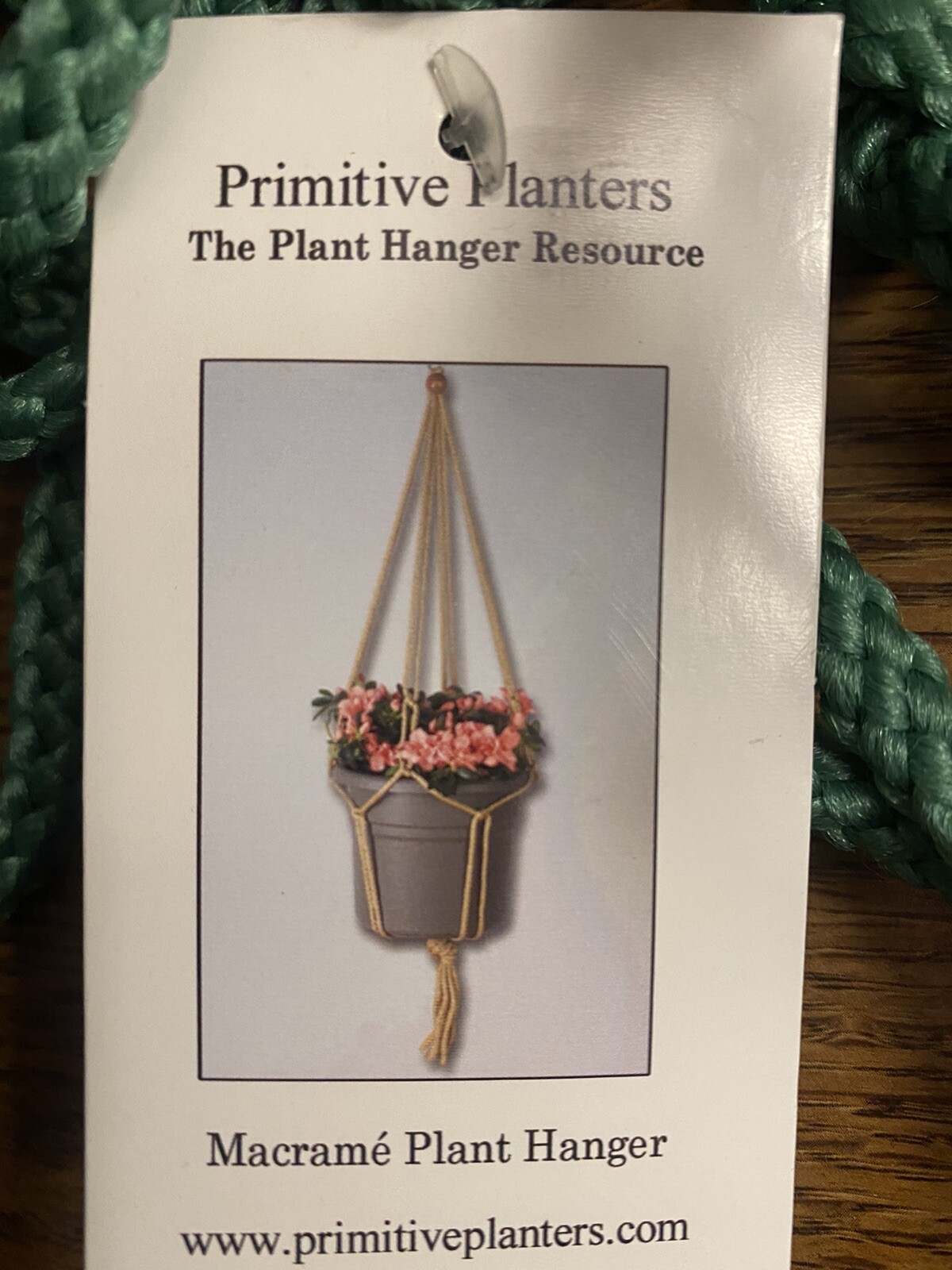 Primitive Planters Macrame Plant Hanger, Assorted Colors, 36" (Pack of ...