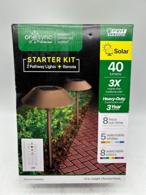 Feit Electric OneSync Landscape Outdoor Path Light w/ Wireless Remote 2 ...