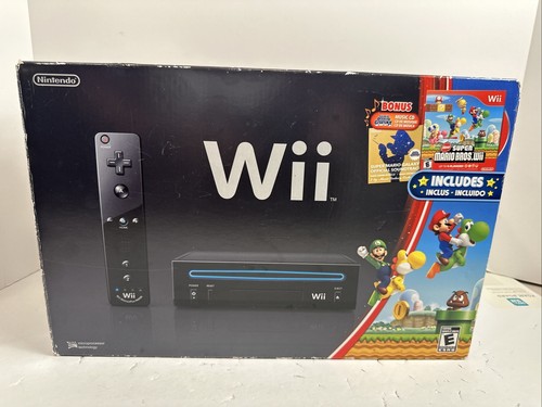 Nintendo Wii Console Super Mario Bros Wii Version Empty Box With Both ...