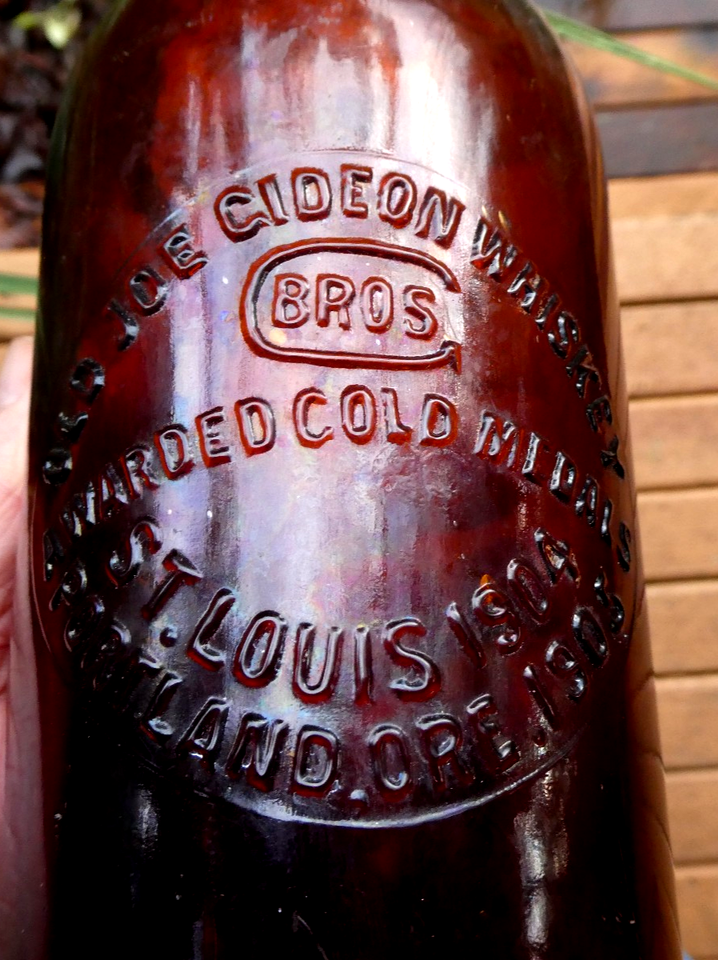 Oregon Whiskey OLD JOE GIDEON WHISKEY ST. LOUIS 1904 PORTLAND ORE. 1905 ...