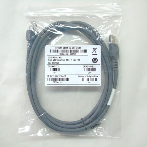 2M Power Cord for Zebra Symbol DS4308 DS4608 LS3408 BarCode Scanner USB ...