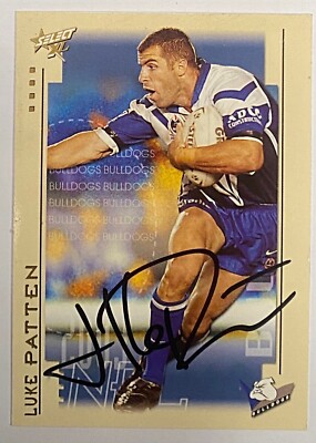 LUKE PATTEN CANTERBURY BULLDOGS 2003 NRL SELECT XL SIGNED CARD | eBay ...