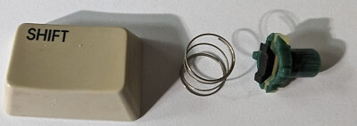 Commodore 128 (not D version) replacement 'SHIFT' keycap w/plunger and ...