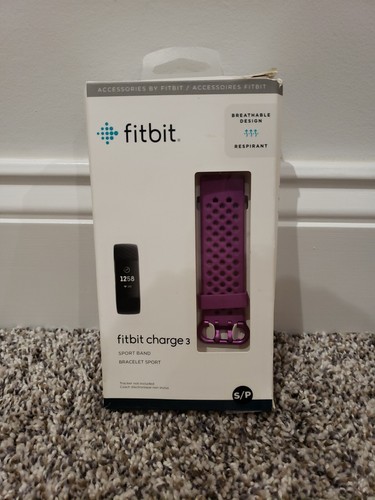 Fitbit Charge 3 Sport Band S/P Purple BERRY Bracelet Accessory BAND ...