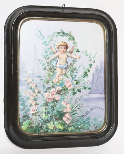 Old Faience Porcelain Thumbnail Image Miniature Email Painting N.Lucien Penet | eBay