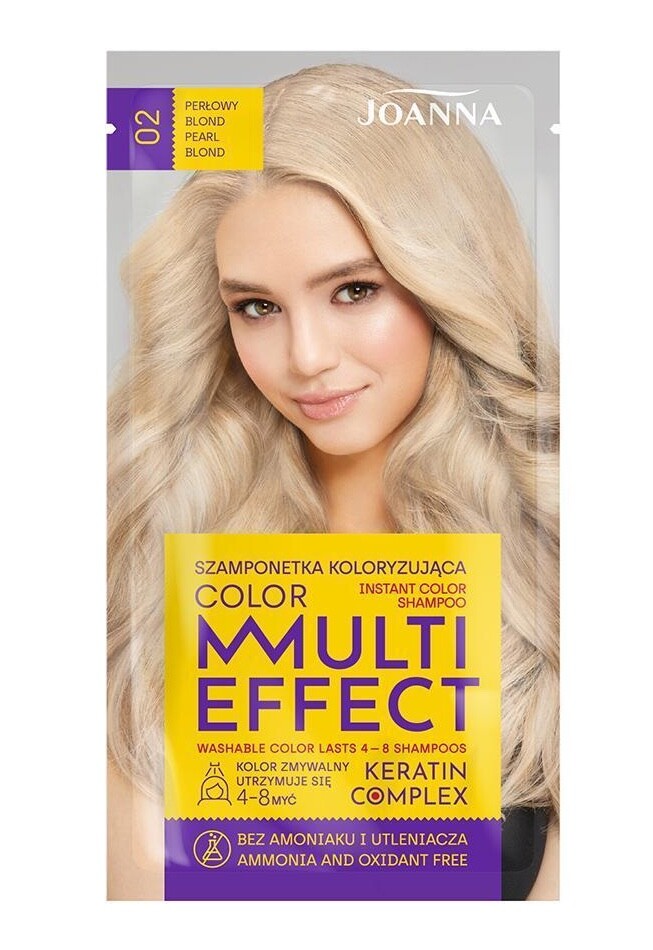 Joanna Multi Effect Keratin Hair Colour Shampoo Dye 4-8 Washes Sachet ...