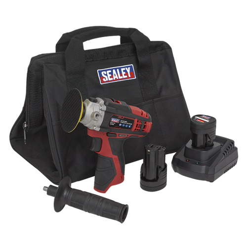 Sealey 12v Cordless Battery Mini Car Polisher Buffer Machine Polishing ...