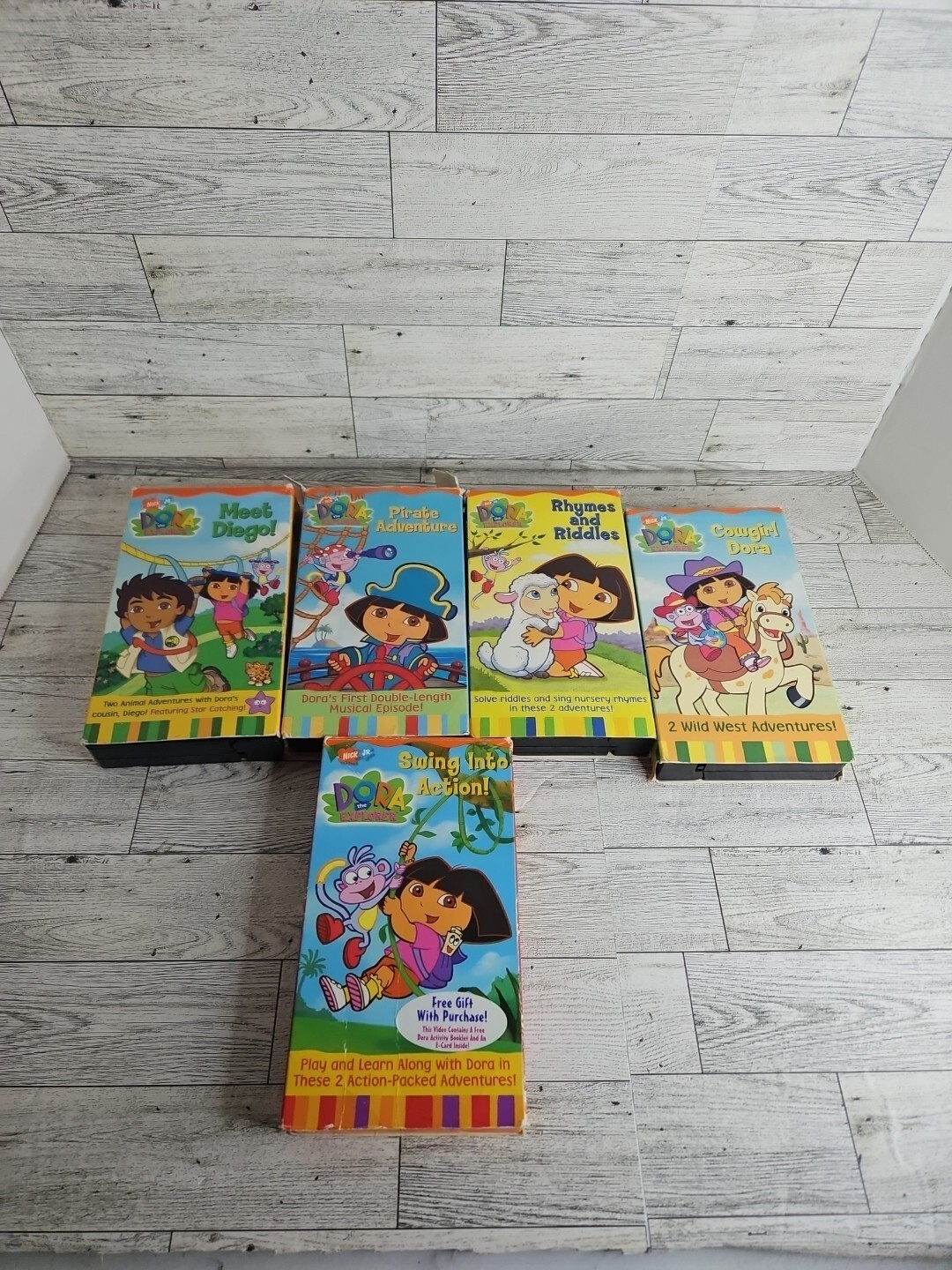 Lot Of 5 Dora The Explorer Nick Jr Vhs Grelly Usa
