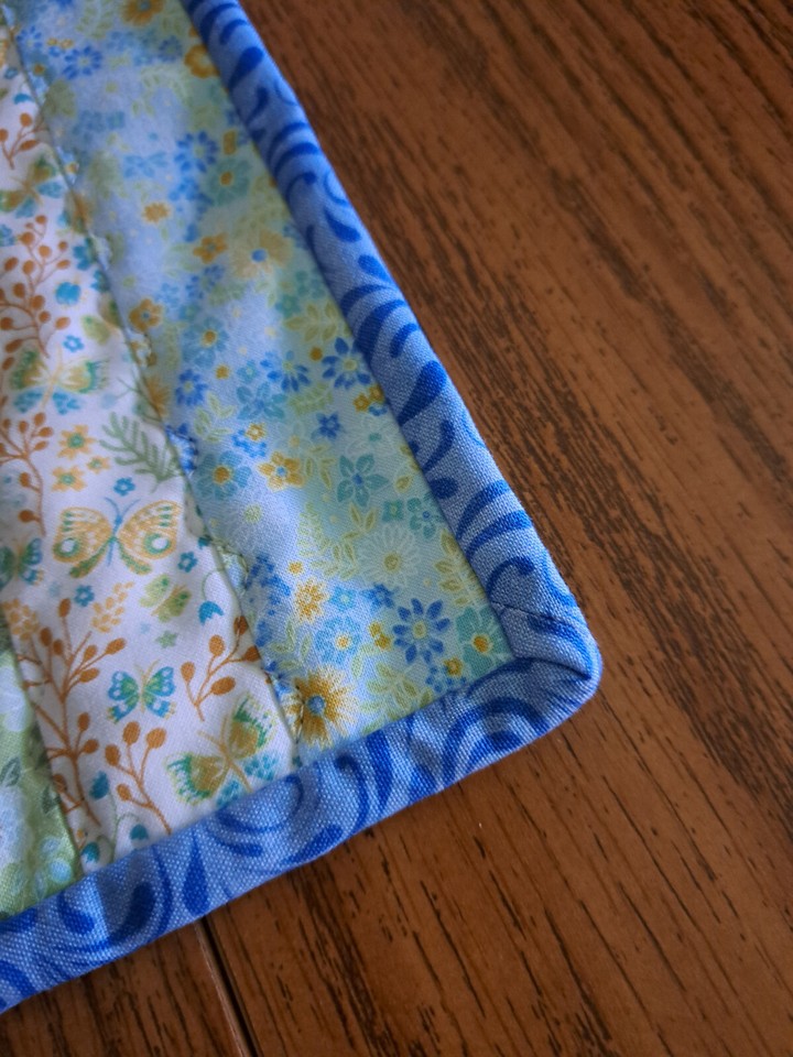 QUILTED TABLE RUNNER - Pastel Floral Table Runner - Small Table Runner ...