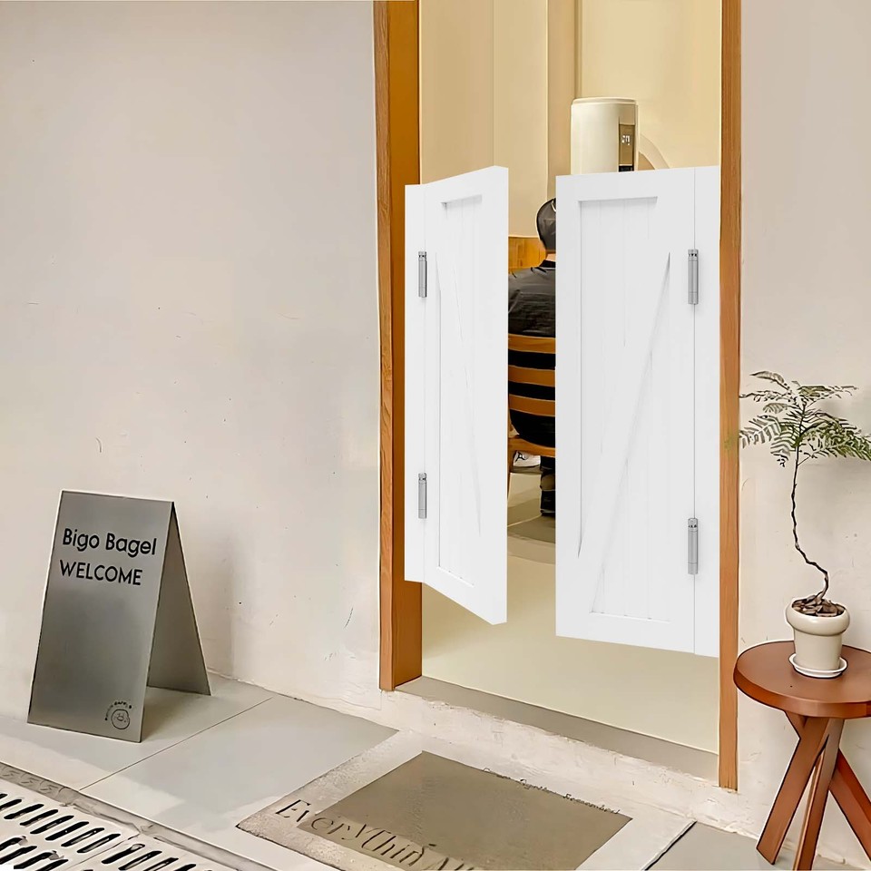 Partition Door, Swing Solid Wood Door, Partition Door for Shop Entrance ...