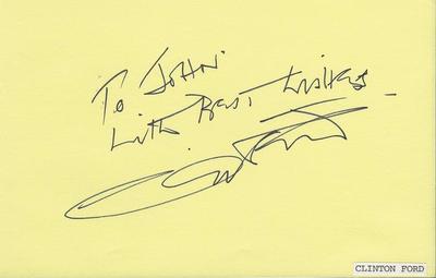 Clinton Ford Signed Vintage Album Page English singer | eBay