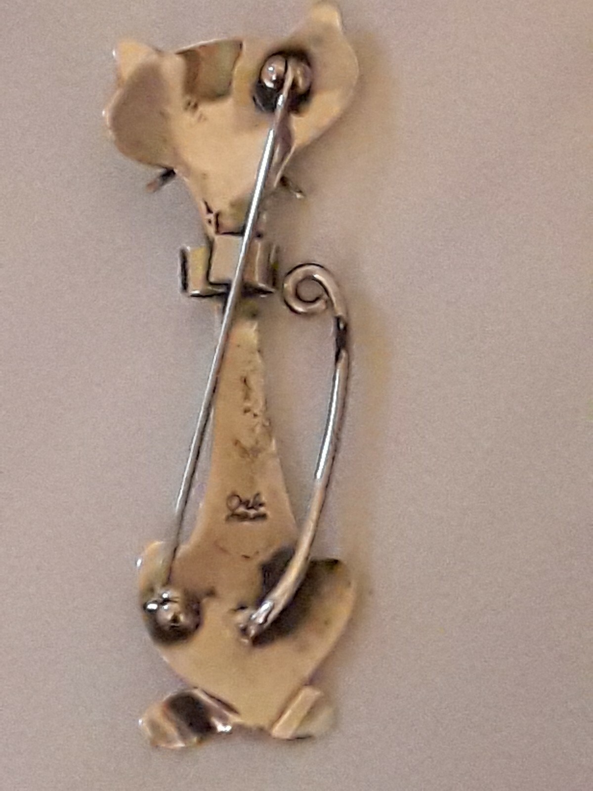 Otto robert bade orb Midcentury Steling Silver Atomic Cat Brooch ...