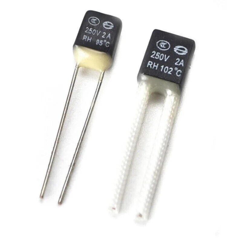 New Degree Thermal Fuse RH Temperature 2A Fuse 250V Fan Motor °C 92 to ...