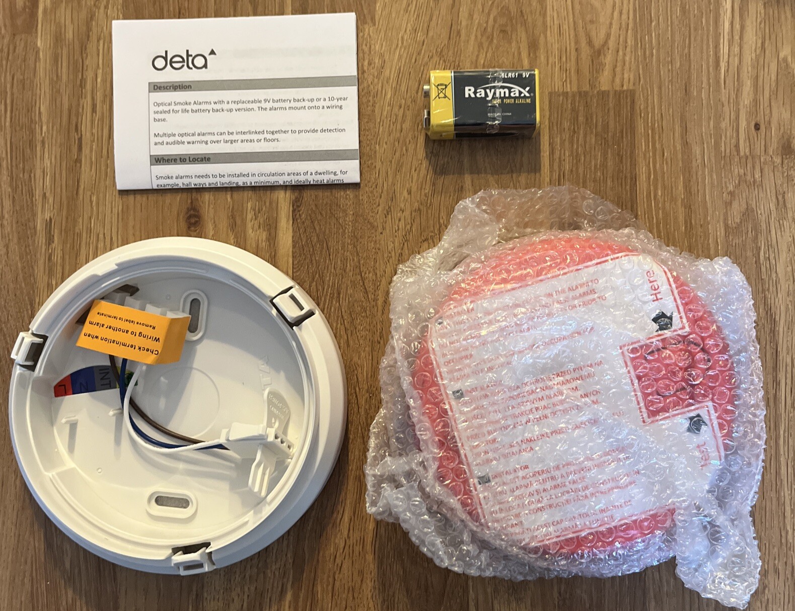 Deta 1163 Optical Smoke Alarm - White for sale online | eBay