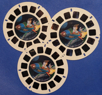 Jimmy Neutron Boy Genius TV Show view-master 3 Reels set kids children ...