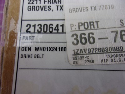 WH01X24180 GE Washer Drive Belt | eBay