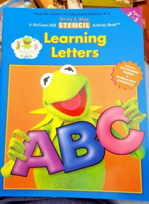 Kermit the Frog & Friends Write/Wipe Activity Book: LEARNING LETTERS ...