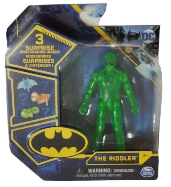 2021 Spin Master DC The Riddler Super RARE Green Translucent Chase Wave ...