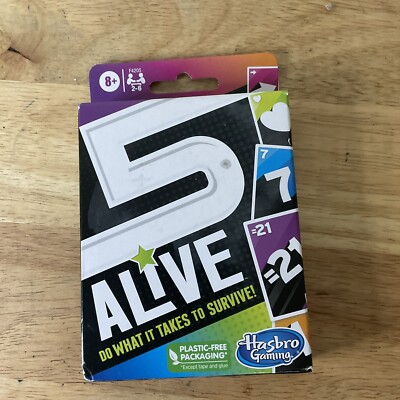 Hasbro Gaming 5 Alive Card Game for Ages 8 and Up Fun Family Game New ...