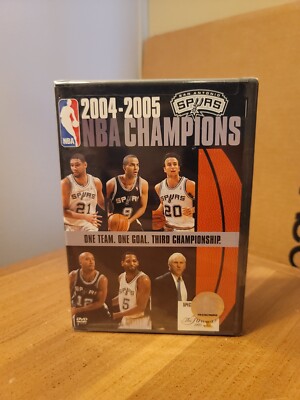 NBA Champions 2005 SAN ANTONIO SPURS DVD,New! NBA Basketball,Tim Duncan ...