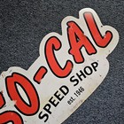 Large 32" SO-CAL Speed Shop Steel Metal SIGN vtg HOT ROD Drag Racing ...