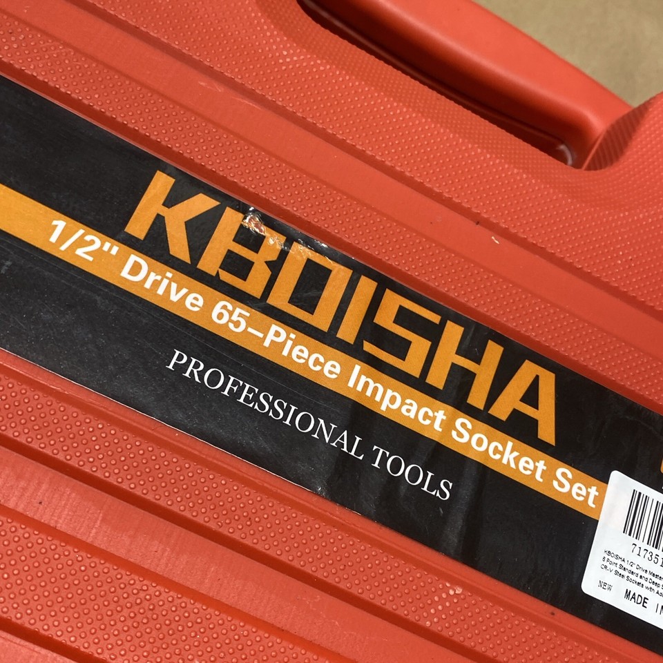 KBOISHA 1/2 Master Drive Impact Socket, 65-Piece 6 Point Socket Set ...