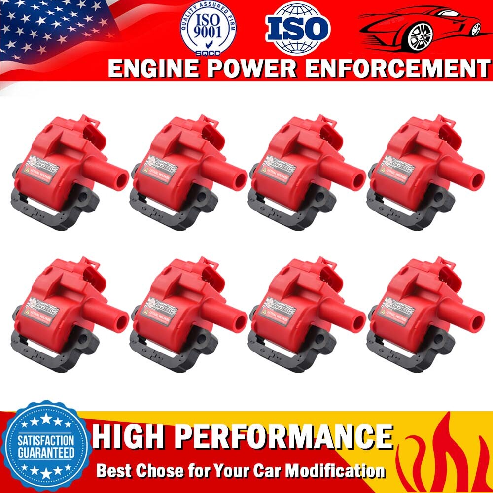 8 Pack Premium High Performance Ignition Coil Set For LS1 LS6 D580 ...