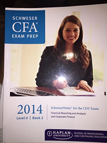 Schweser Cfa Exam Prep 2014 Level 2 Book 2 By Kaplan | eBay
