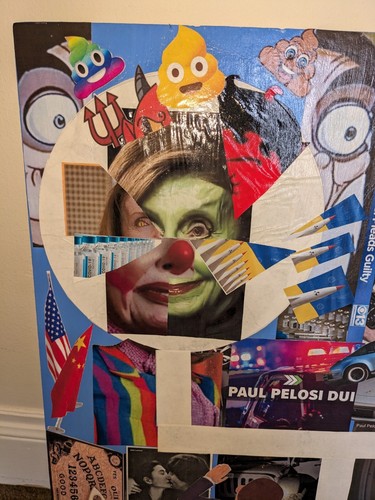 NANCY PELOSI OPPRESSION ORIGINAL COLLAGE ARTWORK 31 X 23 | eBay
