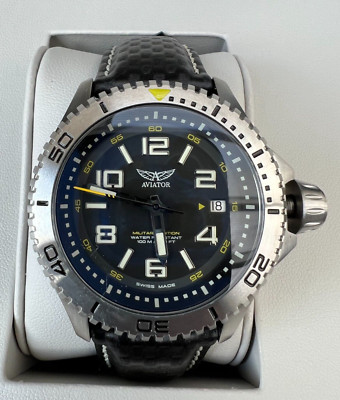 aviator swiss made watch ltd edition military watch | eBay UK