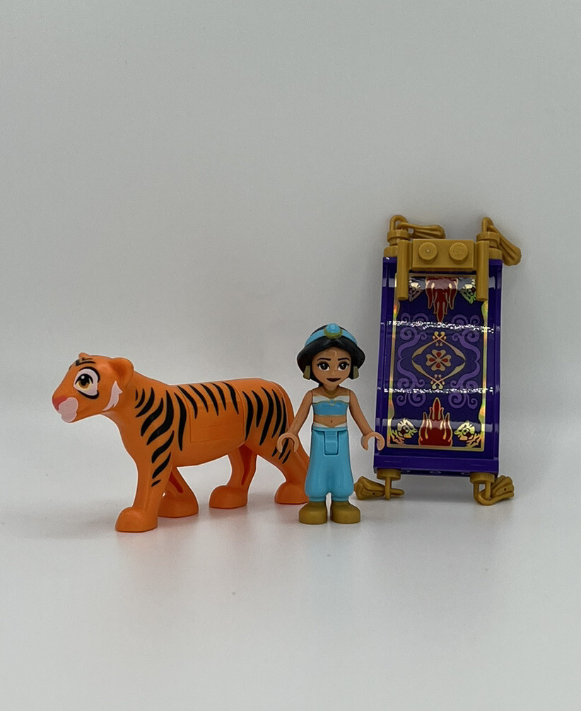 NEW LEGO Jasmine Disney Aladdin Rajah Carpet 43208 Princess Minifigure ...