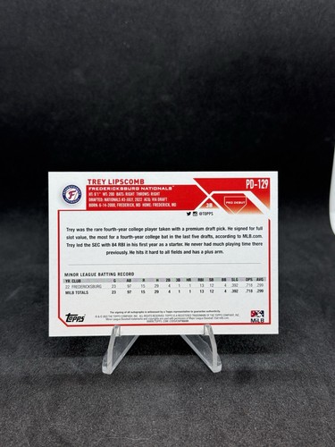 2023 Topps Pro Debut Baseball Trey Lipscomb Auto PD-129 | eBay