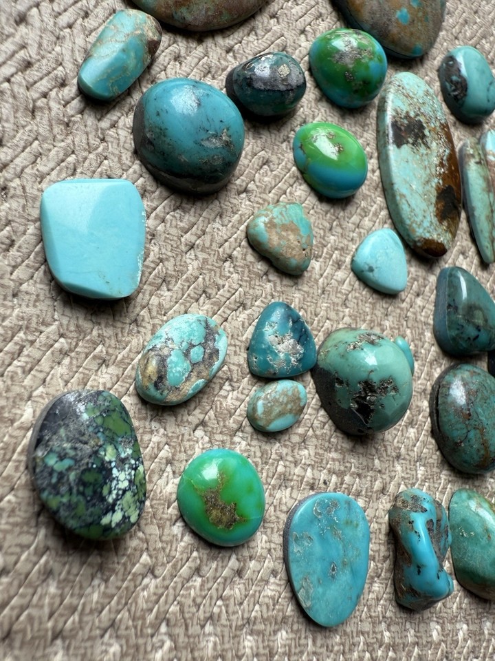 38 Miscellaneous mixed turquoise stone Cabochons | eBay