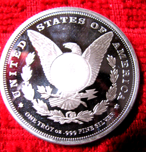 1 Troy oz Sunshine Mint Morgan Design .999 Fine Silver Round Mint Mark ...