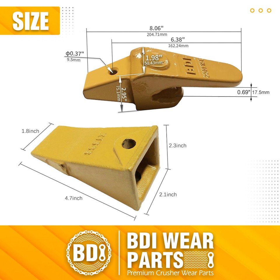 230X156 Backhoe Shank / X156S Bucket Teeth / P156 Flexpin for Mini ...