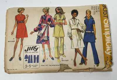 Simplicity 9057 Size 12 USA Printed 1970 | eBay