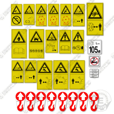 Fits Komatsu Wheel Loader Safety Decal Kit | eBay