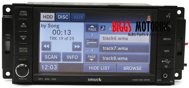 08-13 Jeep Dodge CHRYSLER Radio Mp3 CD 730n High Speed GPS MYGIG RER ...