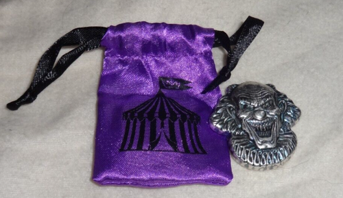 2 oz .999 Fine Silver 3D Art Bar Evil Clown Circus Freaks Toned Blue | eBay