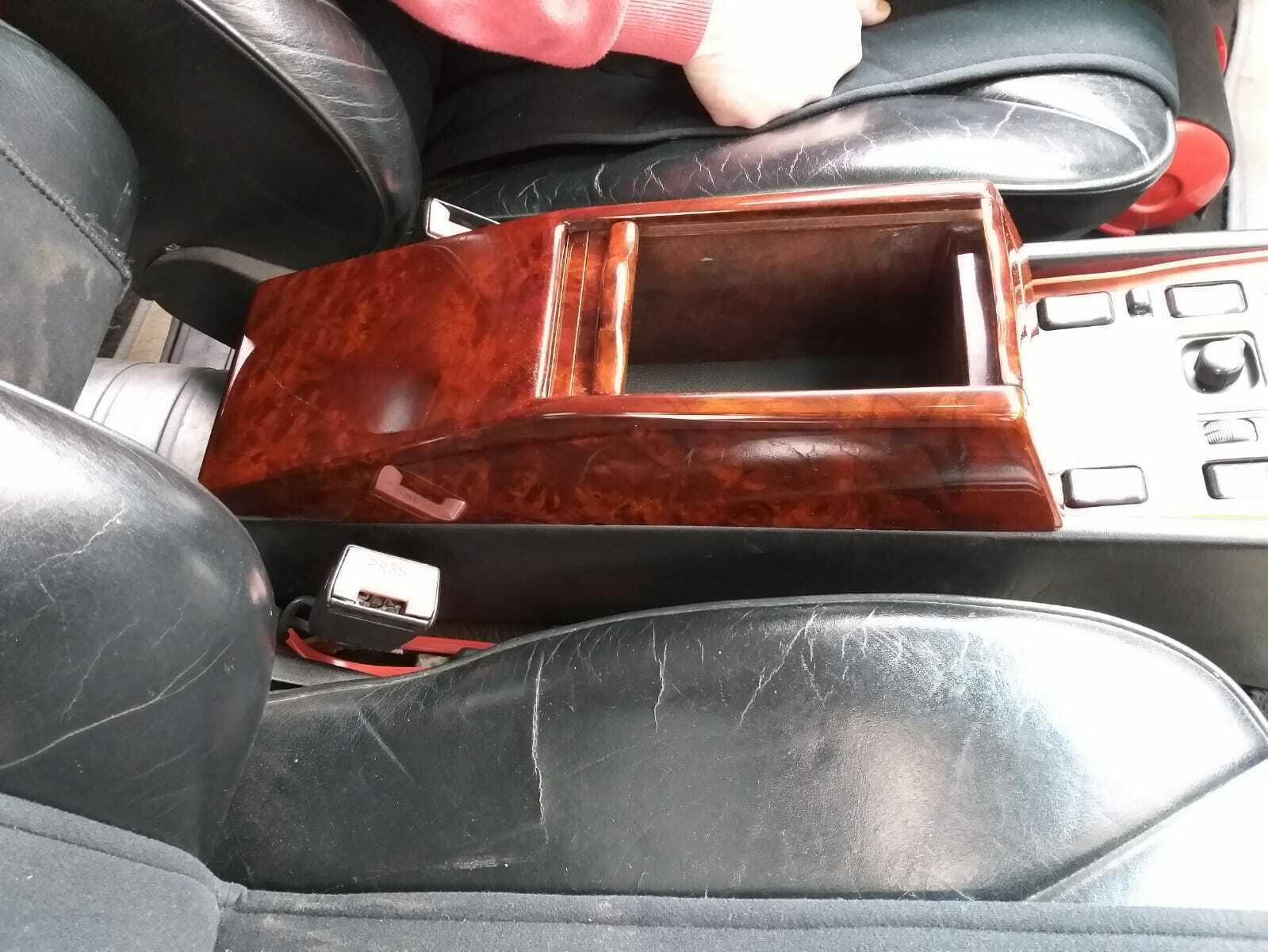 Console Cassette STORAGE BOX Insert Center WALNUT WOOD MERCEDES E Class ...