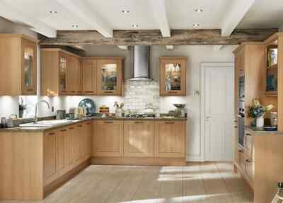 Howdens Discontinued Fairford Light Oak Kitchen Range | eBay UK